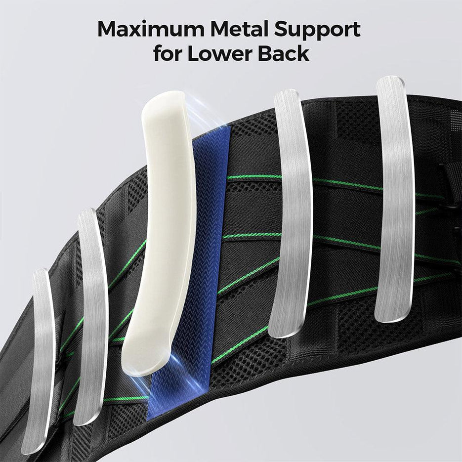 3D Knit back brace with back support panel – FREETOO